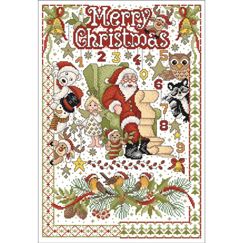 Patrones punto de cruz Navidad